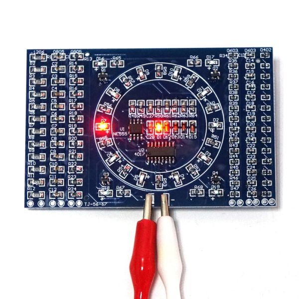 Monday Kids 2pcs DIY Kit SMD Rotating Flashing LED Components ...