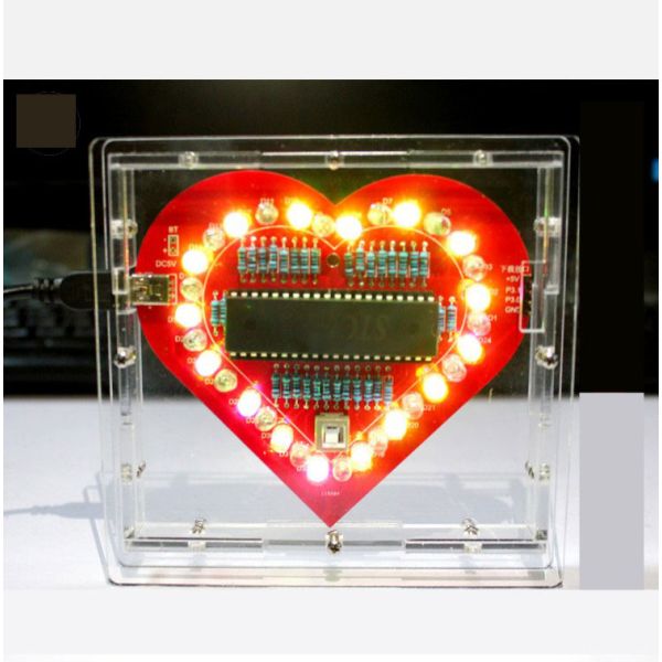 Mondaykids Love Heart Chasing Effect LED Lights DIY Kits